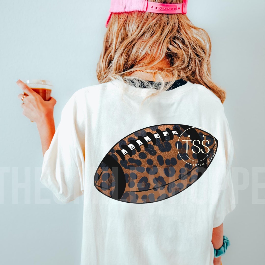 Realistic Leopard Football Png Leopard Print Retro Football Girly ...
