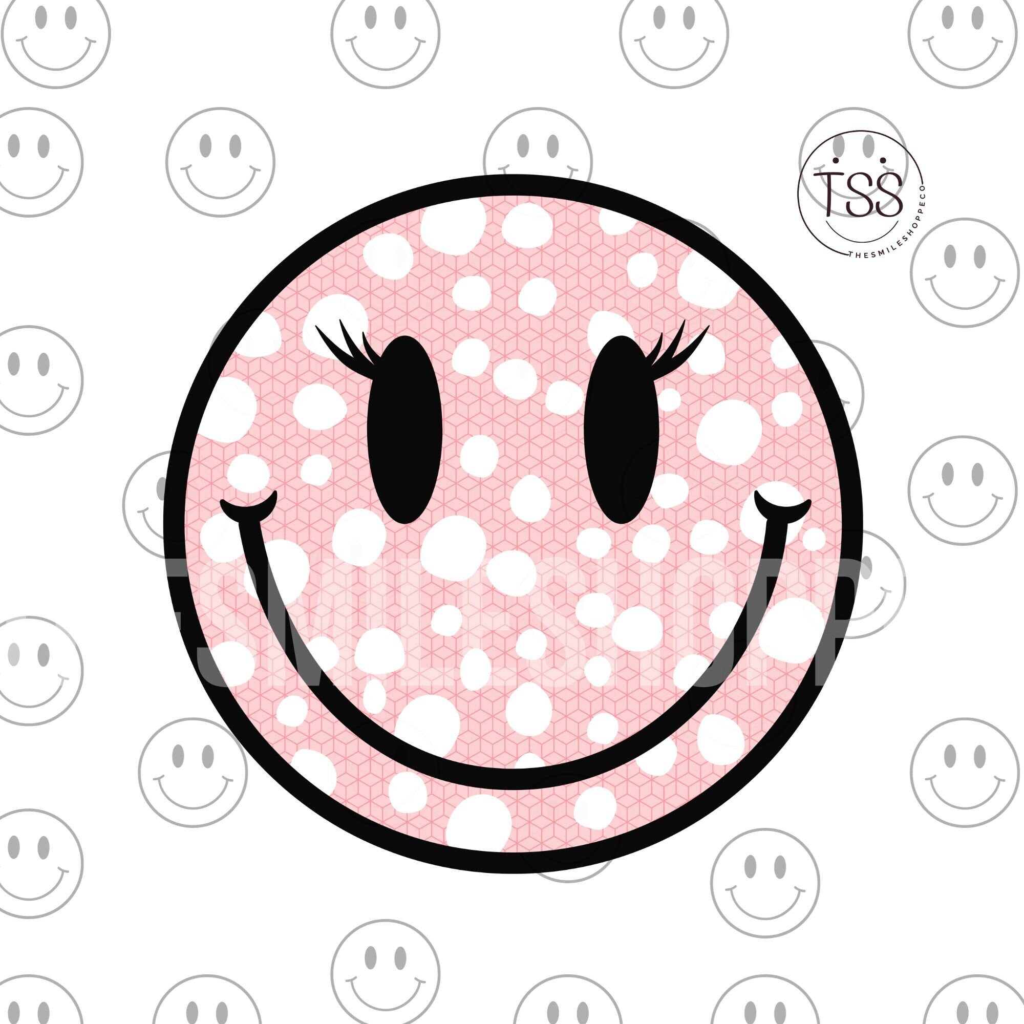Preppy Smile Face Png Distressed Smile Face PDF Pink Smile Face ...