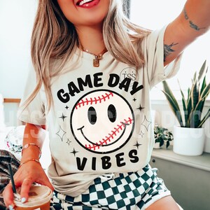 Game Day Vibes Retro Softball Png, Softball Sublimation Design ...