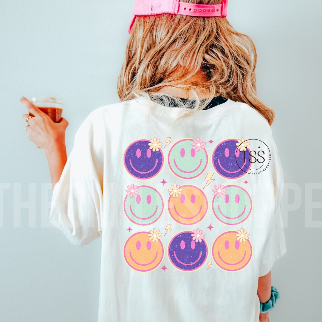 Smile Face Collage Distressed Smile Face Png Preppy Smile Face PDF Pink ...