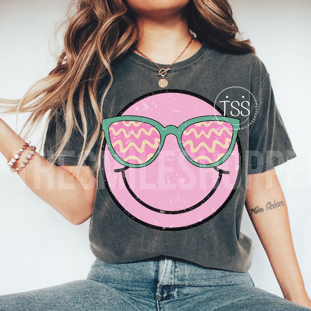 Vintage Boho Smile Png Smile Face Retro Glasses Smile Face Sunkissed ...