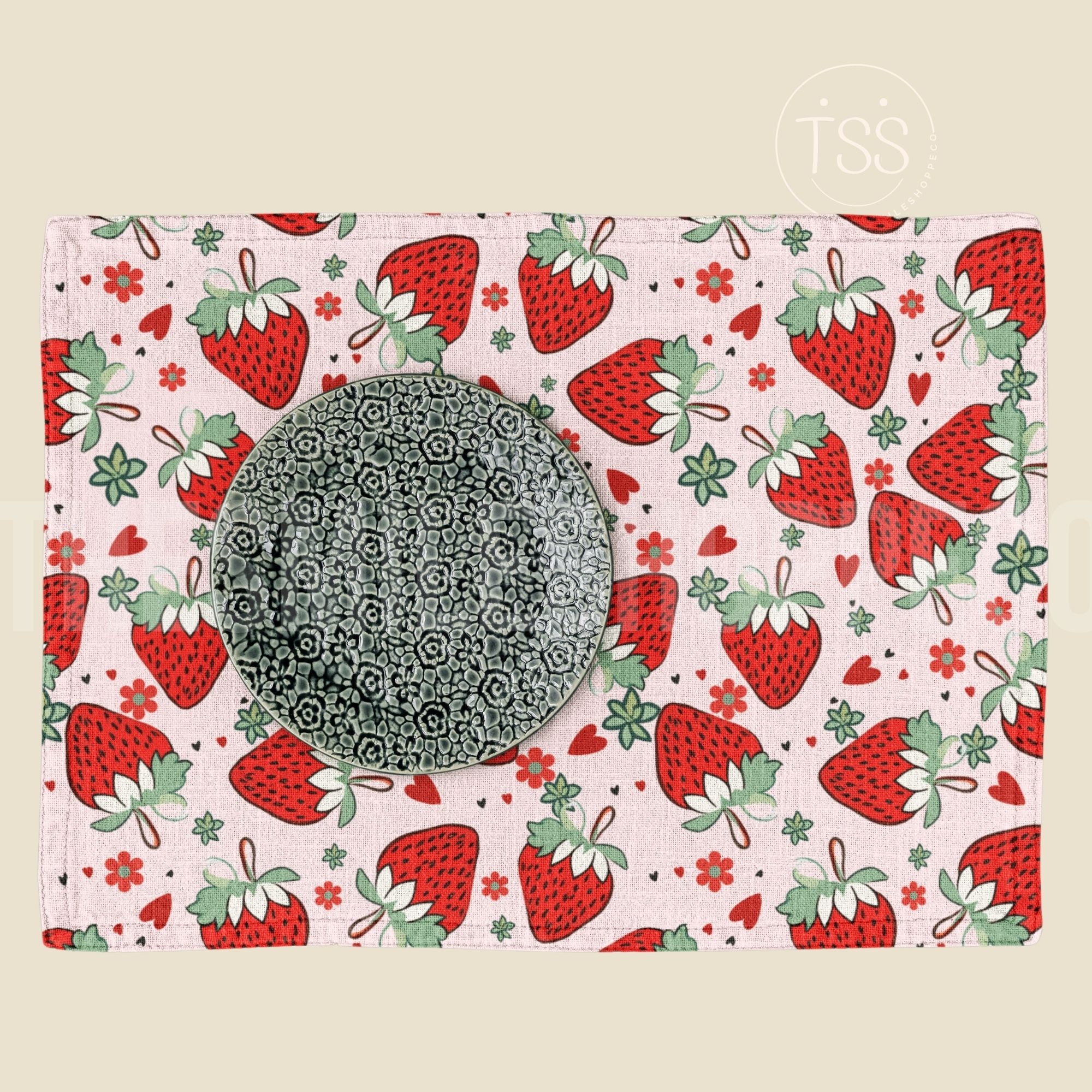 Retro Strawberry Seamless Pattern: Fruit Fabric Sublimation (PNG, JPG ...