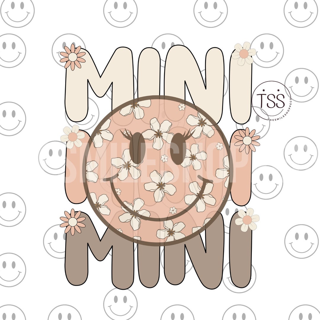 Retro Mini Design Emoji Shirt Design Sublimation Smile Emoji Png ...