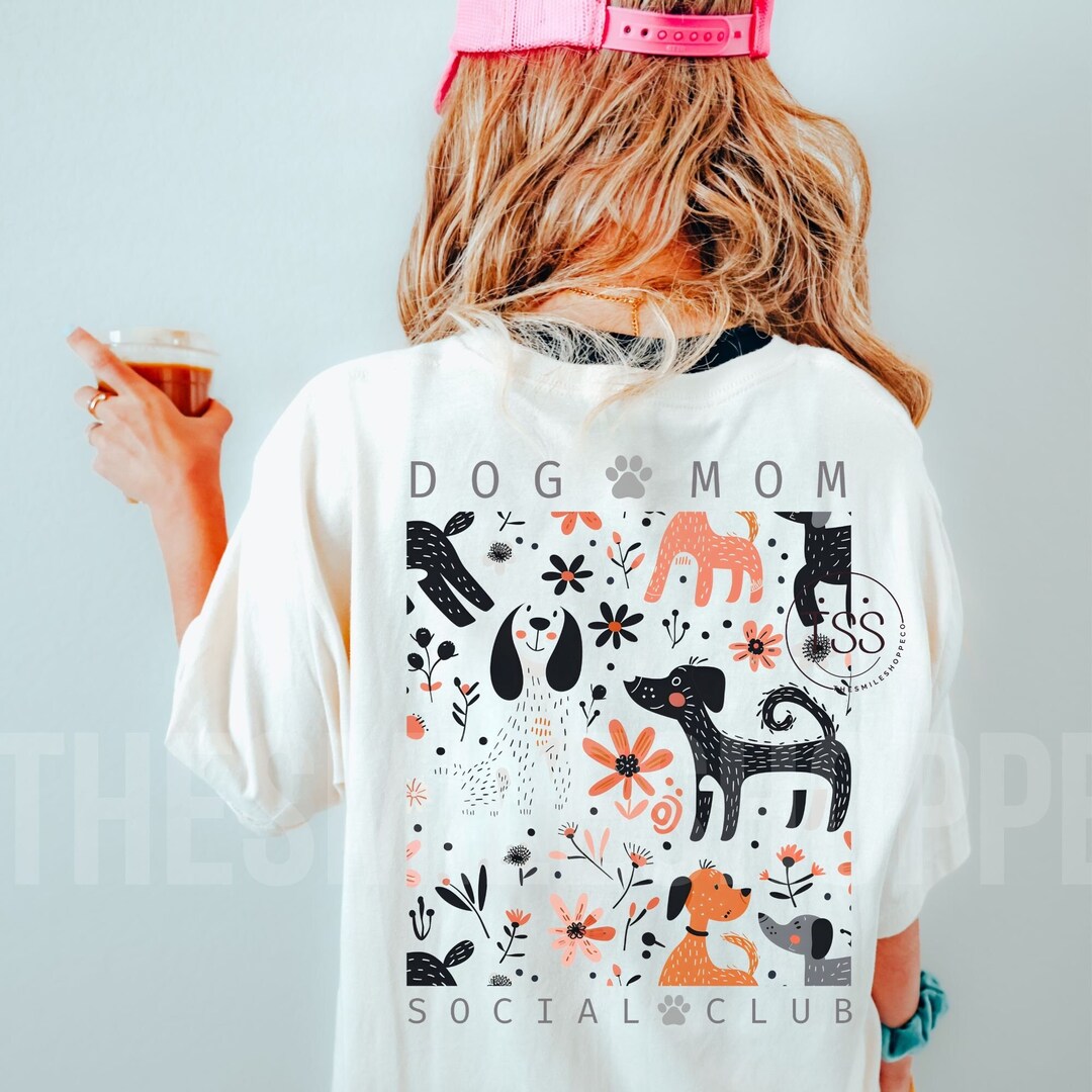 Dog Mom Social Club PNG: Floral Dog Mama Design (digital Download) - Etsy