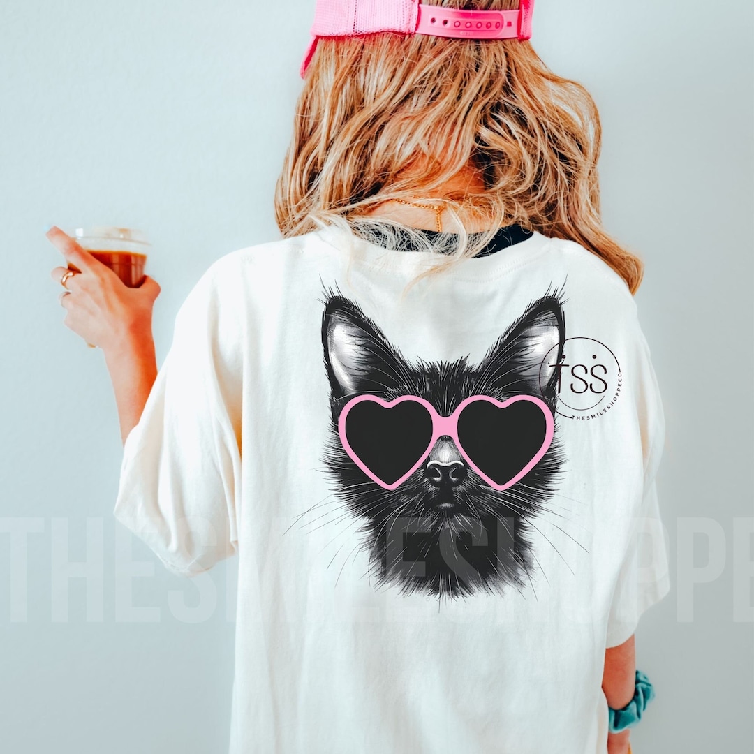 Black Cat Png Cat PNG Cat Mascot Preppy PNG Preppy Mascot PNG Pink ...