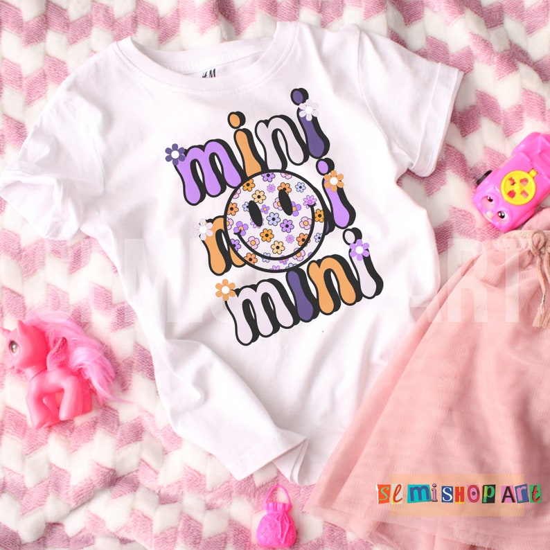 Retro Mama Mini Shirt Png Mama and Mini Png Smile Face Mama - Etsy