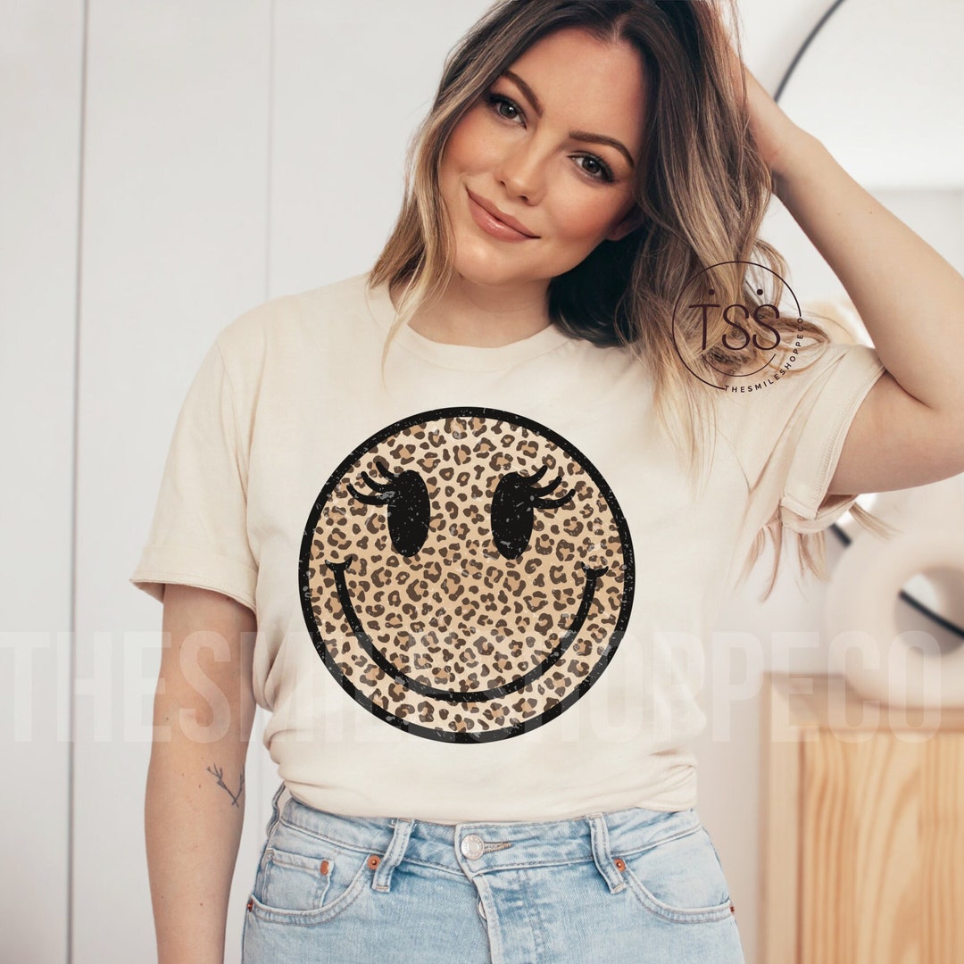 Leopard Smile Face PNG Retro Smile Png Cheetah Smile Face Png - Etsy