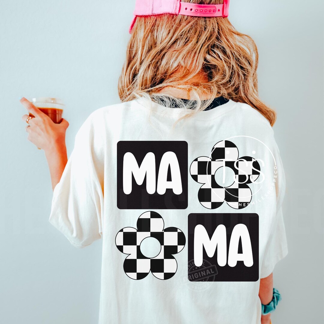 Checker Mama PNG: Floral Daisy Design (digital Download) - Etsy