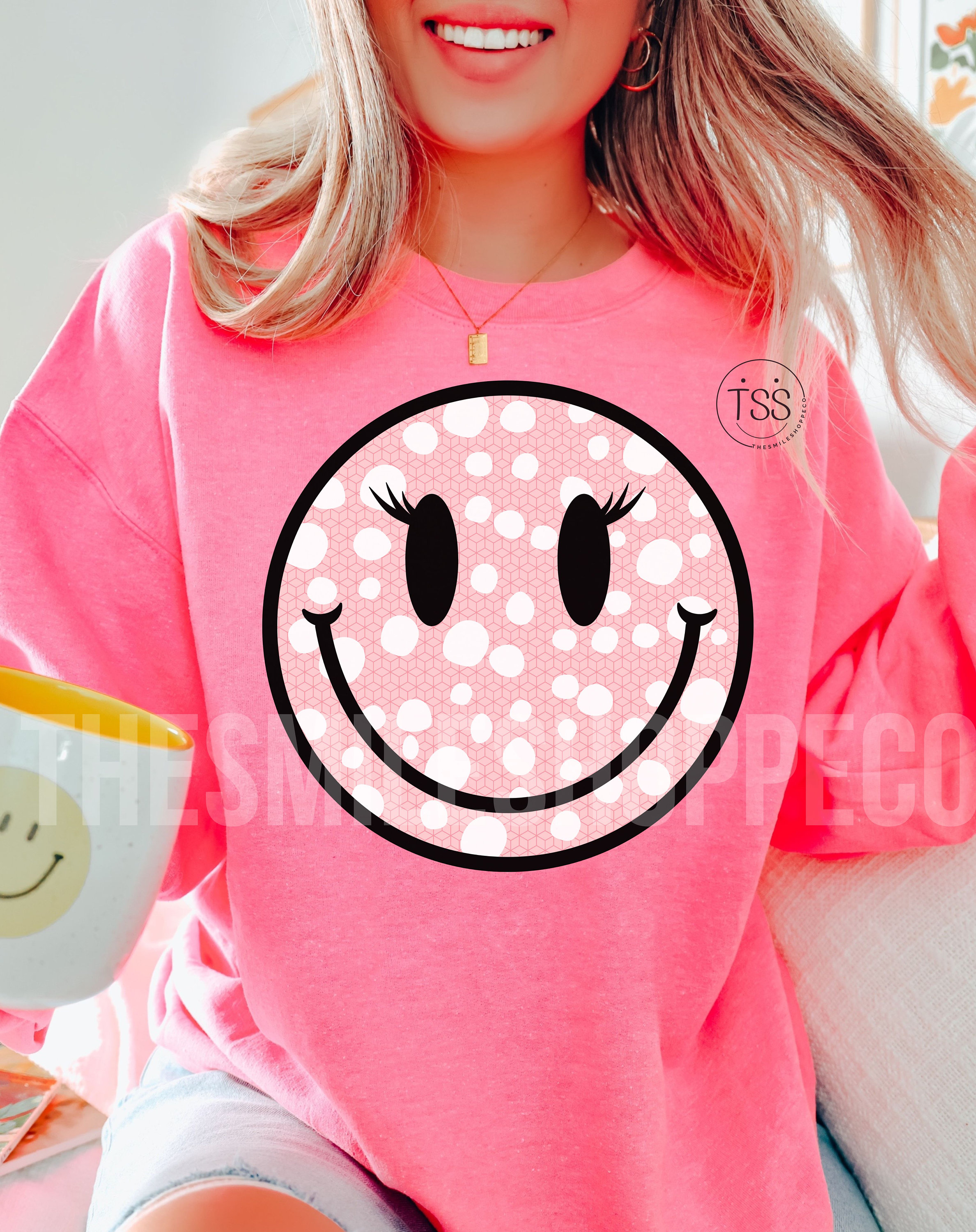 Preppy Smile Face Png Distressed Smile Face PDF Pink Smile - Etsy