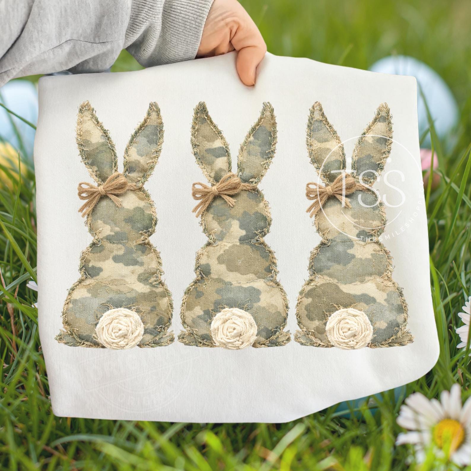 Camouflage Bunny PNG, Camo Easter Png, Bunny Faux Patchwork Png ...