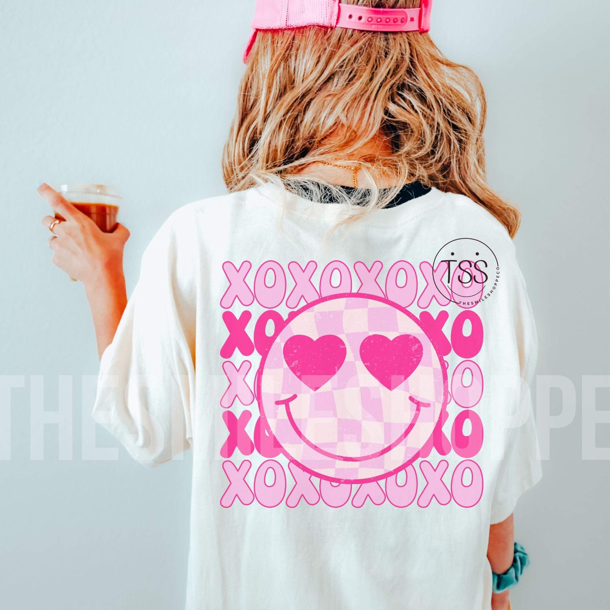 Preppy Valentine Png XOXO Smile Png Lover Png Retro Valentinetrendy Png ...