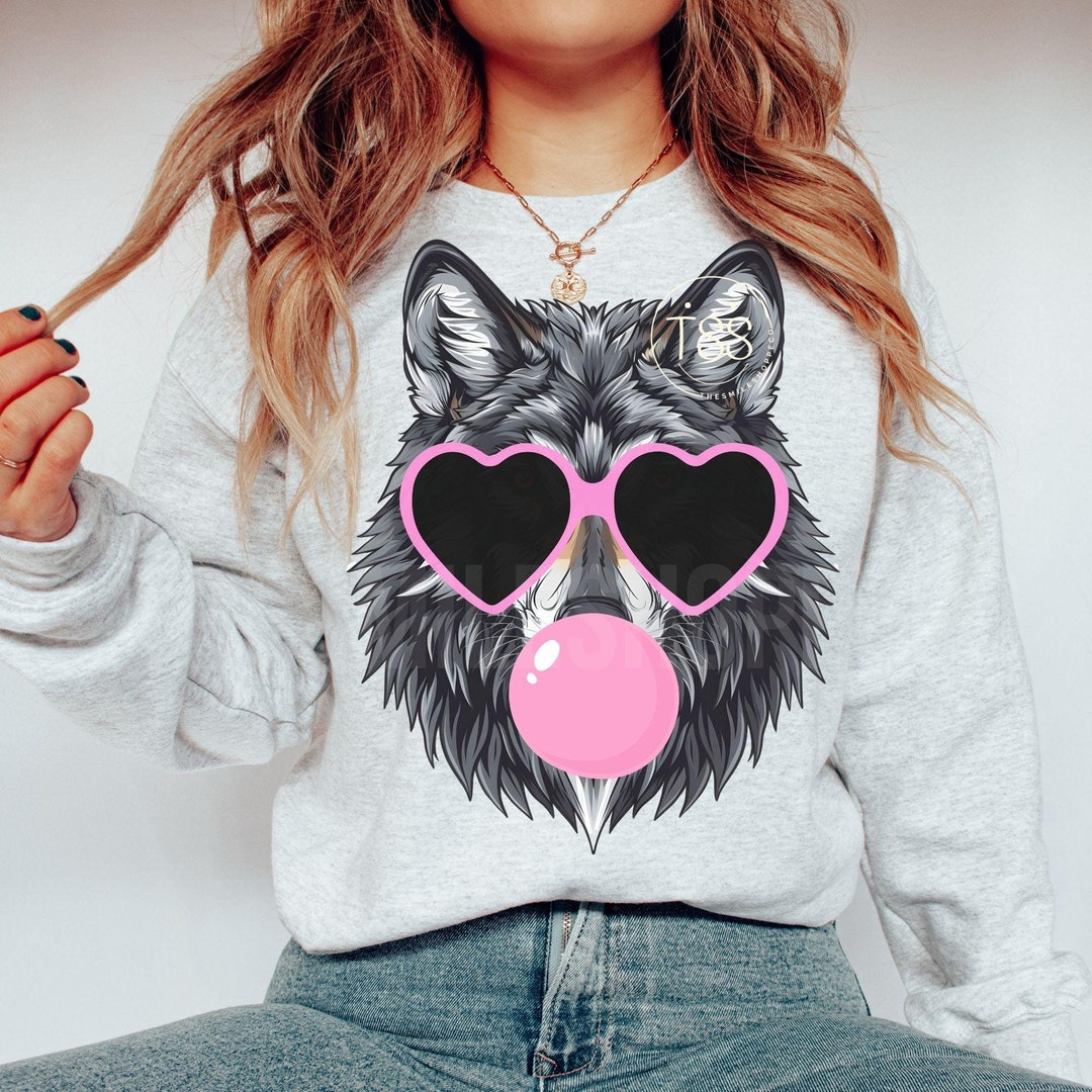 Timberwolf Blowing Bubble Png Colt PNG Wolf Mascot Preppy PNG Mascot ...