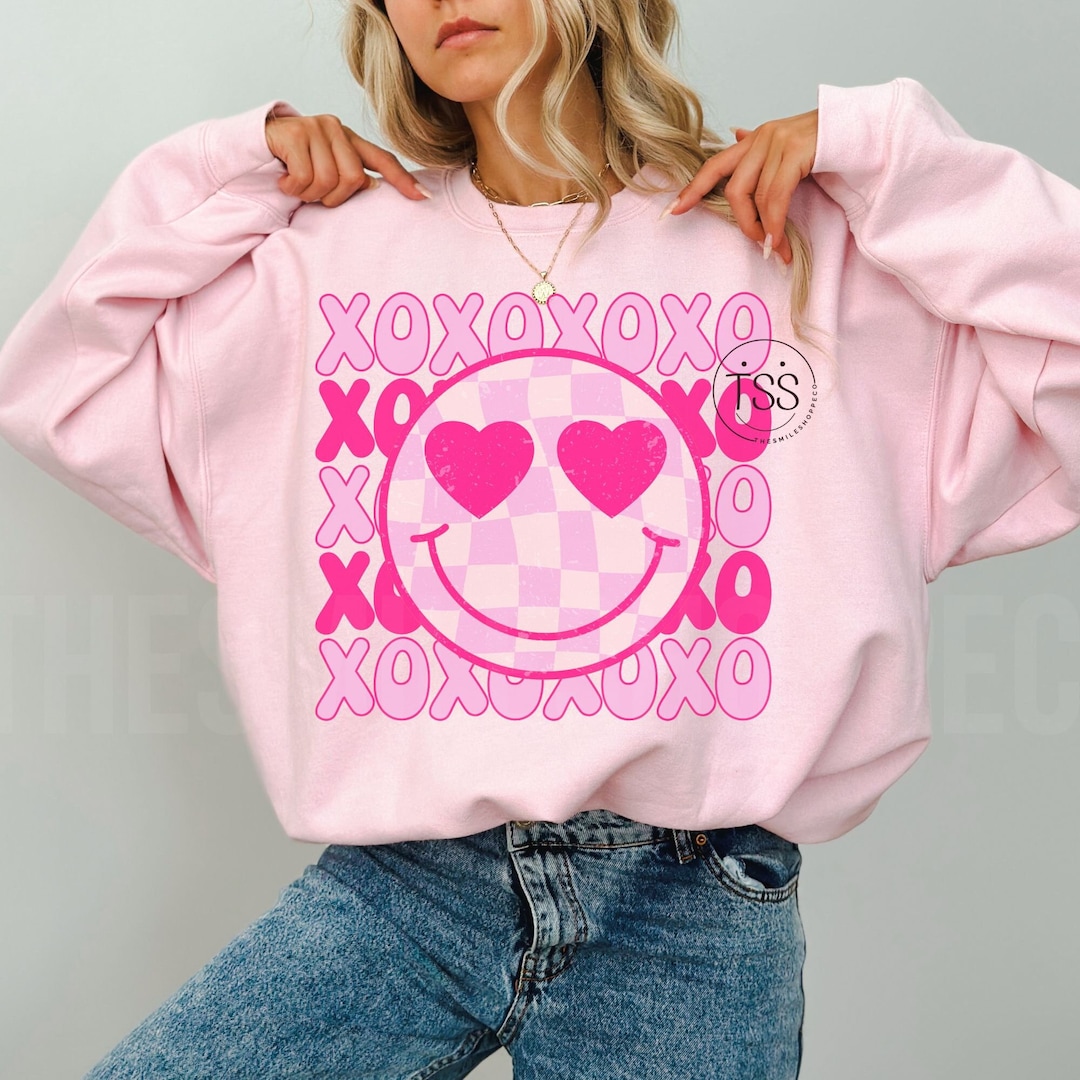 Preppy Valentine Png XOXO Smile Png Lover Png Retro Valentinetrendy Png ...
