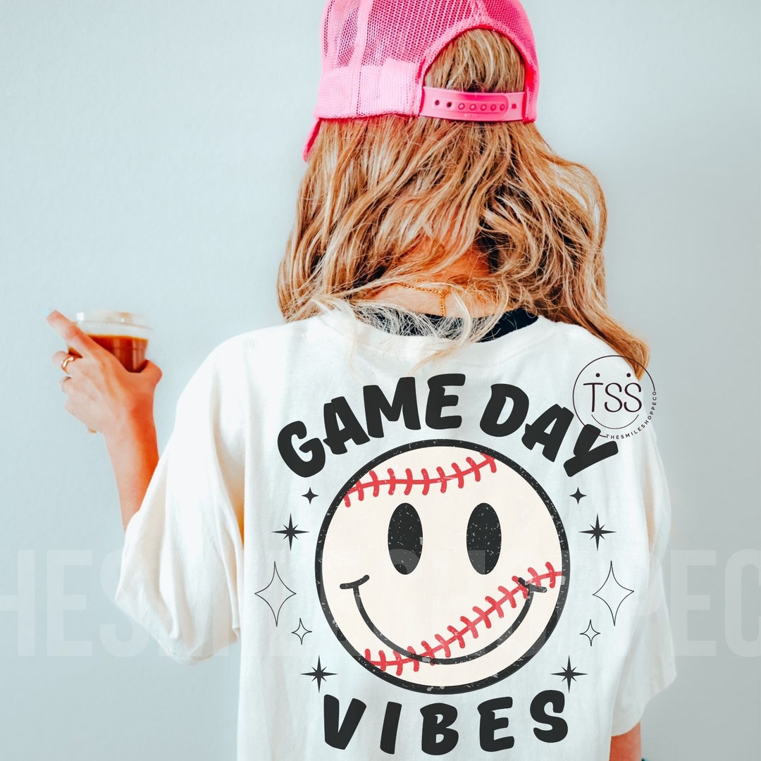 Game Day Vibes Retro Softball Png, Softball Sublimation Design ...