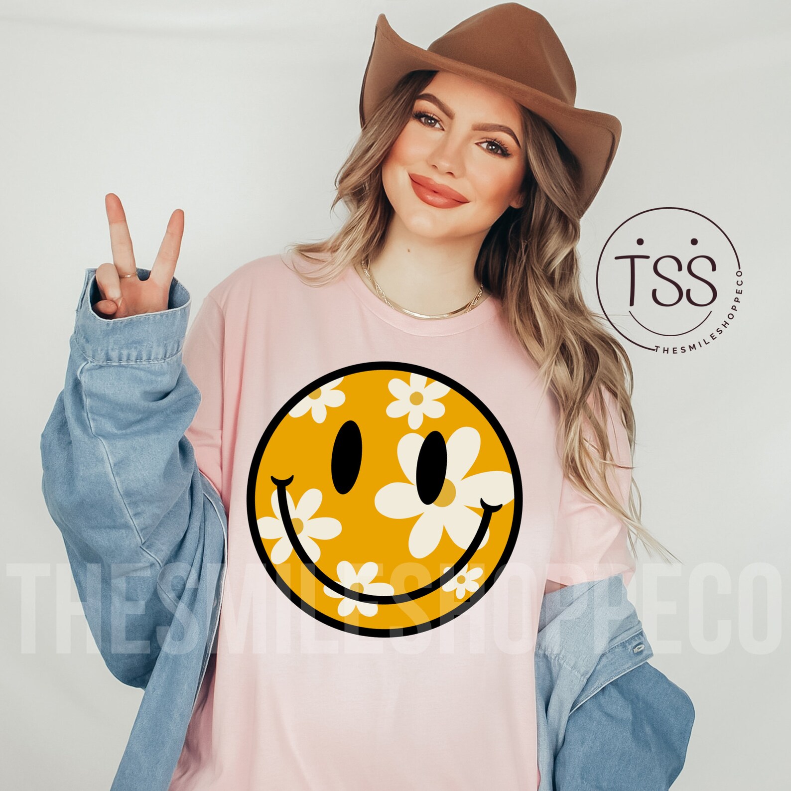 Daisy Smile Png Floral Smile Face Distressed Smile Simple Flower Smiley ...