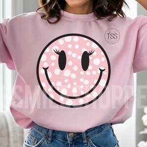 Preppy Smile Face Png Distressed Smile Face PDF Pink Smile Face ...