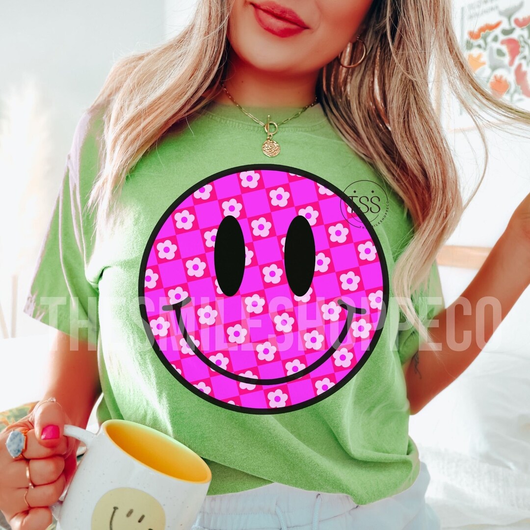 Daisy Smile Png Floral Smile Face Distressed Smile Simple Flower Smiley ...