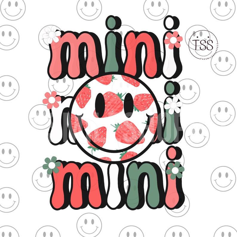 Retro Mama Mini PNG Matching Mama Mini Png Retro Smiley Png - Etsy