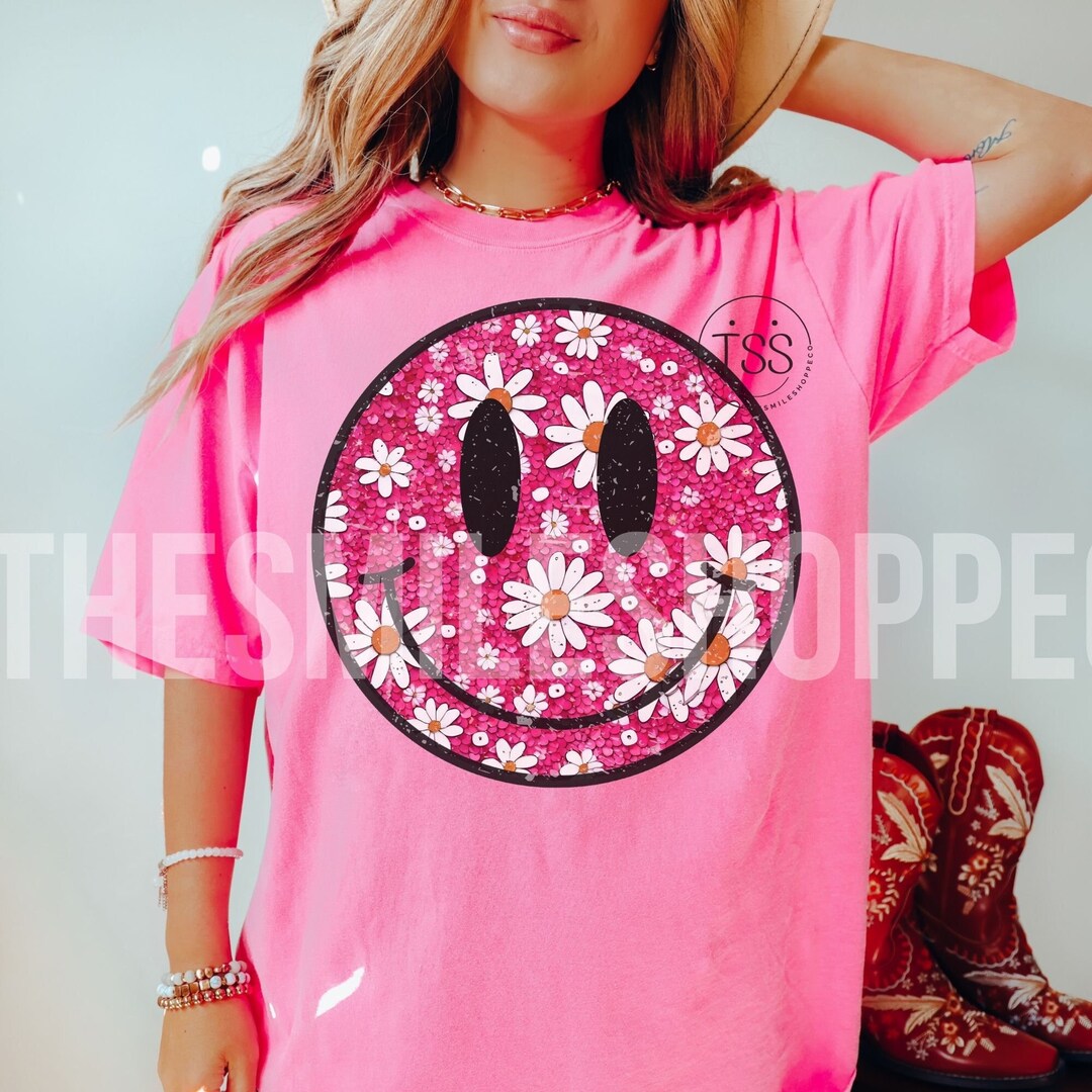 Daisy Smile Png Floral Smile Face Distressed Smile Simple Flower Smiley ...