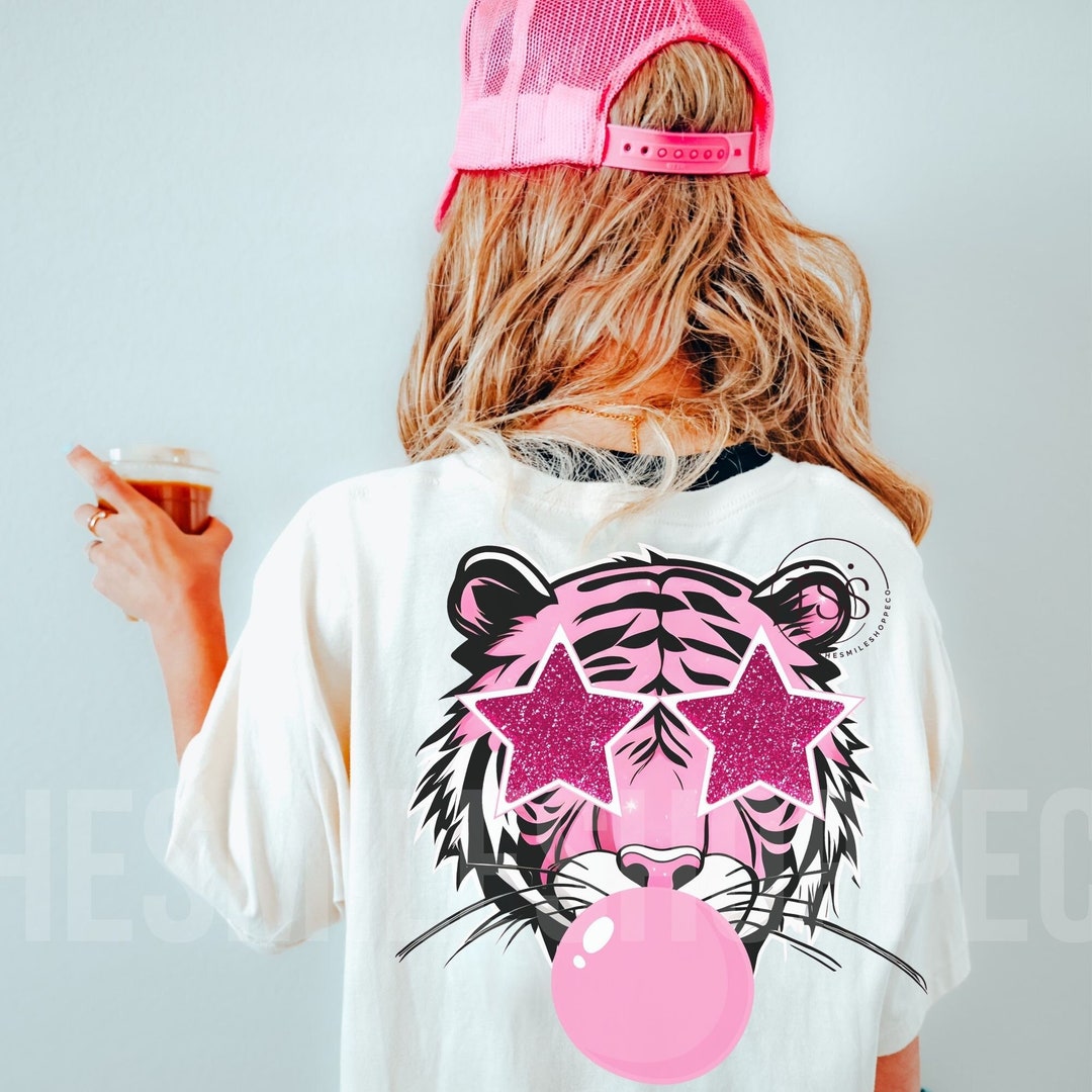 Tiger Blowing Bubble Png Tiger PNG Tigers Mascot Preppy PNG Preppy ...