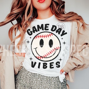 Game Day Vibes Retro Softball Png, Softball Sublimation Design ...
