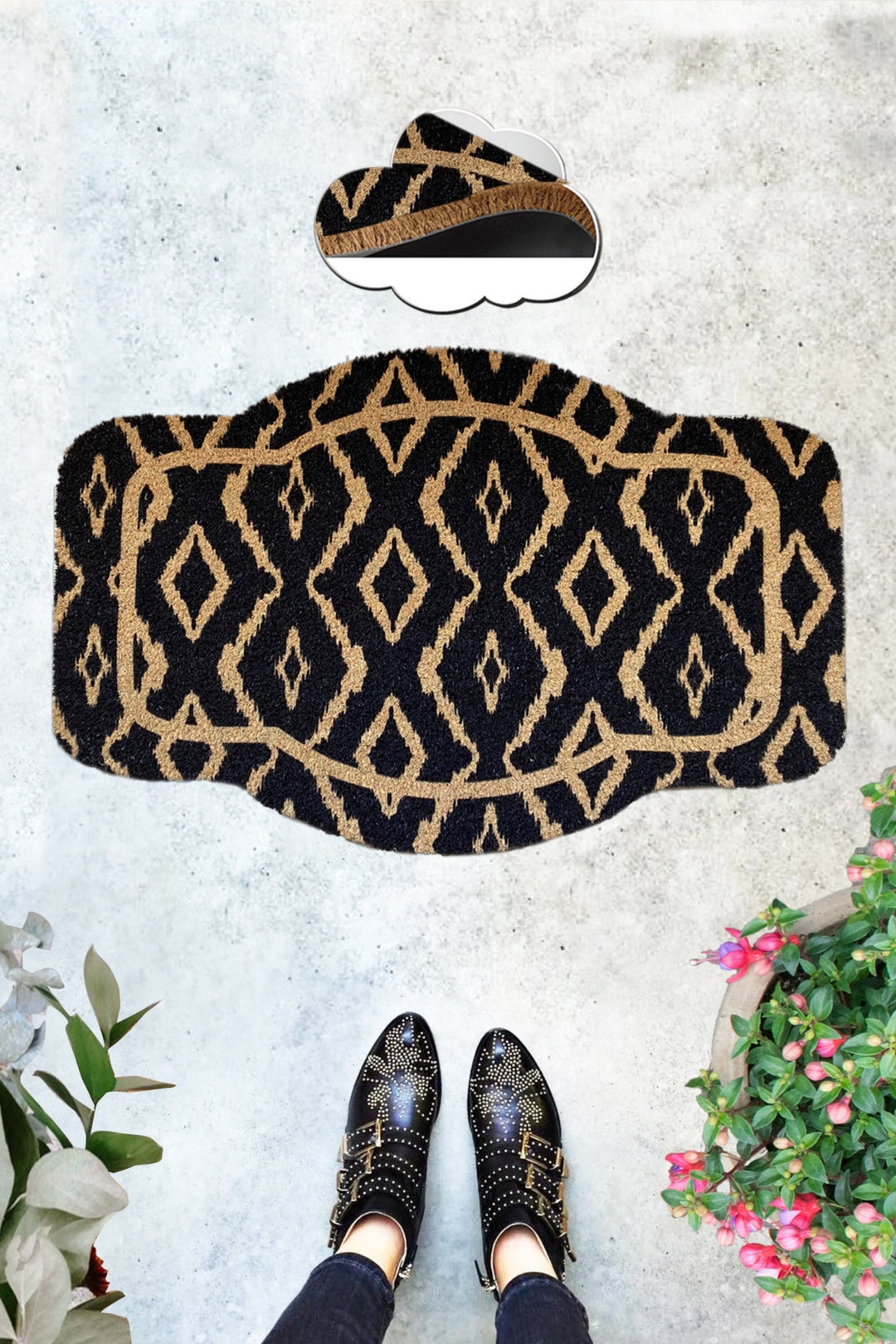 AFRICAN STYLE DOORMAT Ethnic Aesthetic Doormat Housewarming Gift Home ...