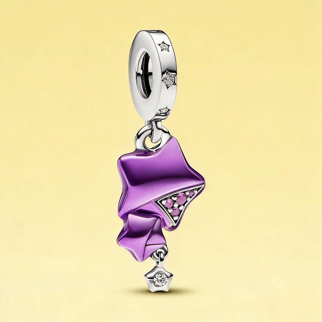 Lucky Star Series Star-to-star Pendant,925 Sterling Silver | Handmade ...