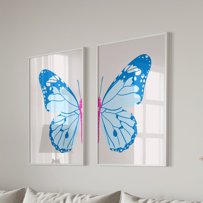 Split Butterfly Art - Etsy