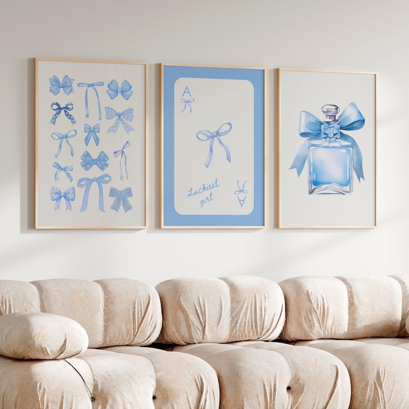 Light Blue Wall Art - Etsy