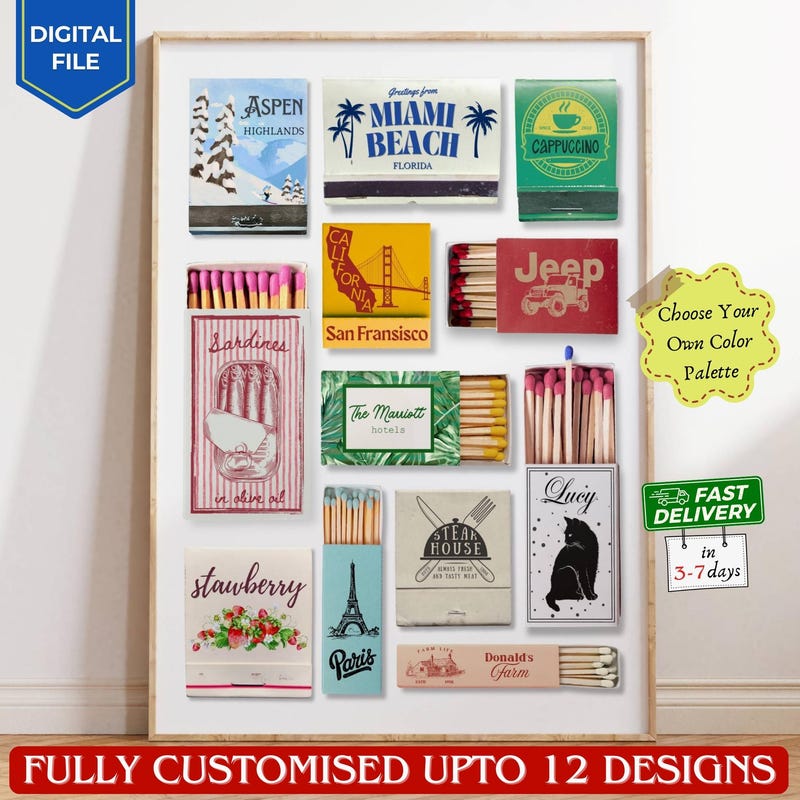 Matchbox Poster With Frame - Etsy