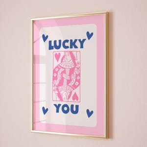 Pink and Blue Girly Prints Retro Trendy Wall Art Aesthetic Posters Pink ...