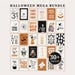 Halloween Wall Art Bundle Spooky Art Prints Fall Halloween Wall Art ...