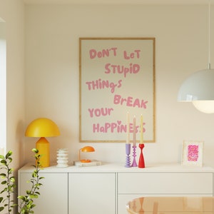 Coquette Room Decor Motivational Quote Retro Girly Print Room Decor for ...