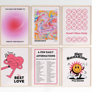 Aura Poster, Retro Gradient Poster, Psychedelic Print, 70s Poster ...