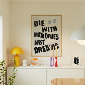 Retro Wall Art, Motivational Quote, Room Decor for Teens, Y2k Room ...