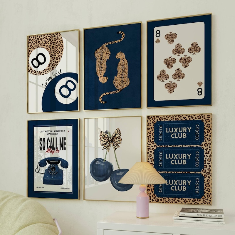 Blue Baddie Print - Etsy