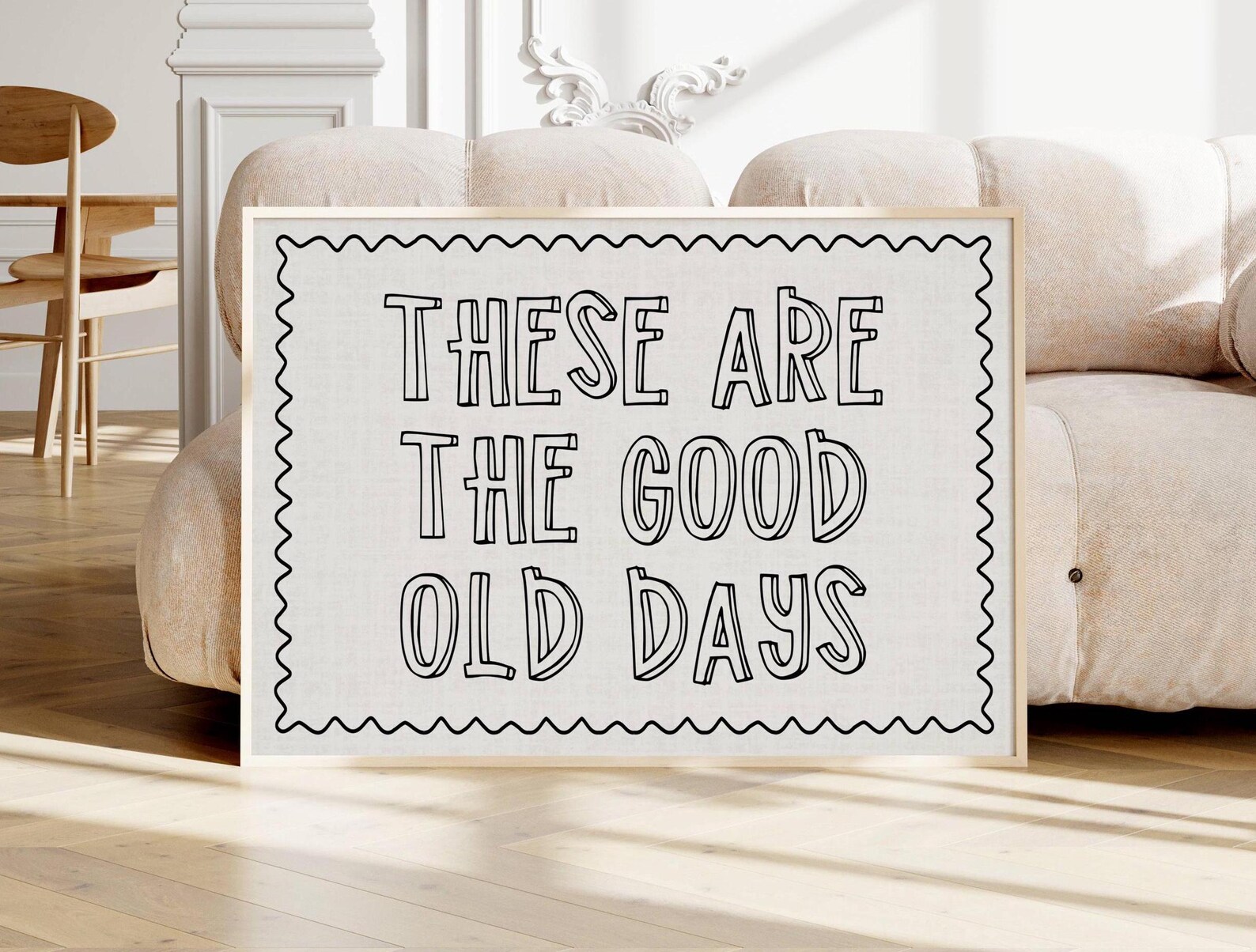 These Are the Good Old Days Poster Retro Horizontal Wall Art Trendy ...