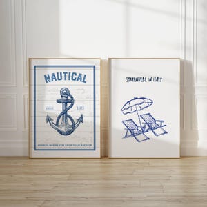 Coastal Gallery Wall Digital Print Summer Beach Decor Set of 15 Prints ...