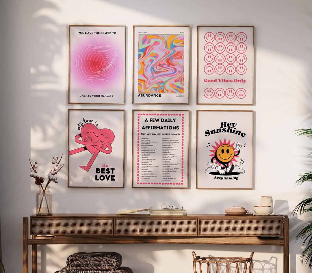 Aura Poster, Retro Gradient Poster, Psychedelic Print, 70s Poster ...