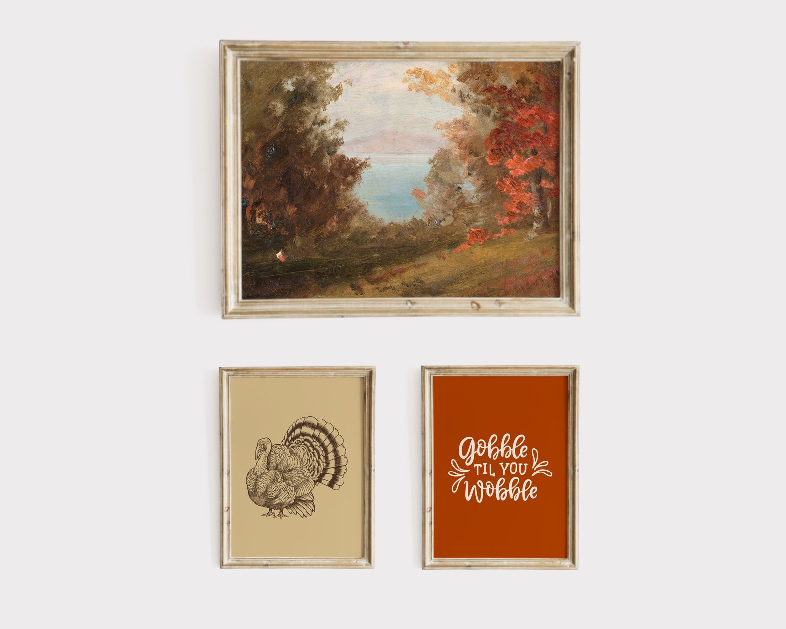 Thanksgiving Wall Art Fall Gallery Wall Set of 10 Prints Rustic Fall ...