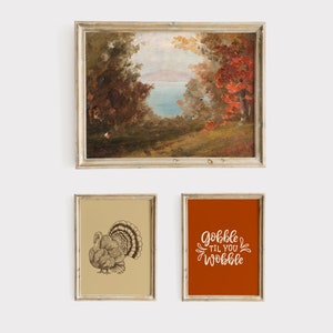 Thanksgiving Wall Art Fall Gallery Wall Set of 10 Prints Rustic Fall ...