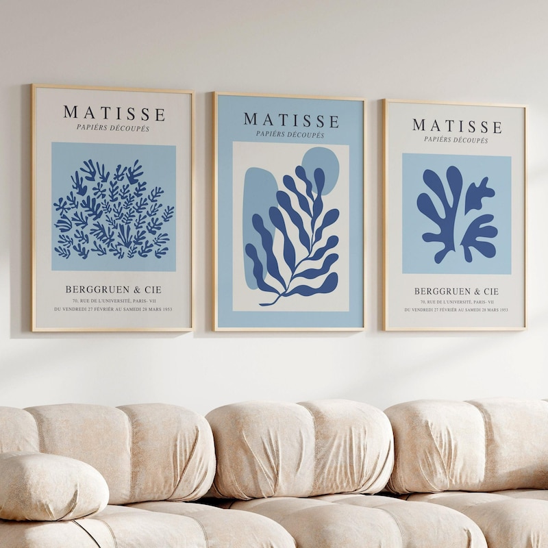 Navy Blue Wall Art - Etsy