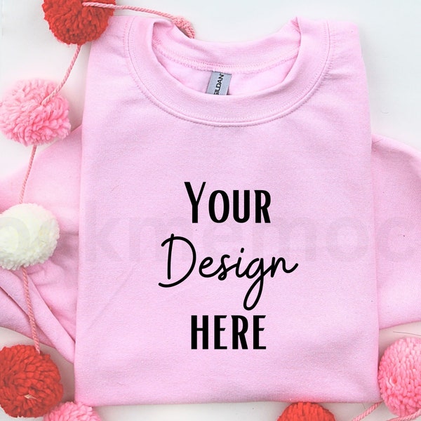Gildan 180 Light Pink Mockup - Etsy