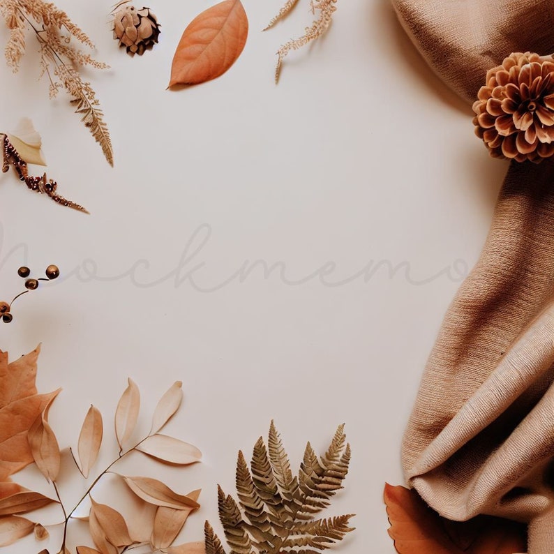 Background Mockup Flat Lay • Halloween Mock • Fall Themed Image • Stock ...