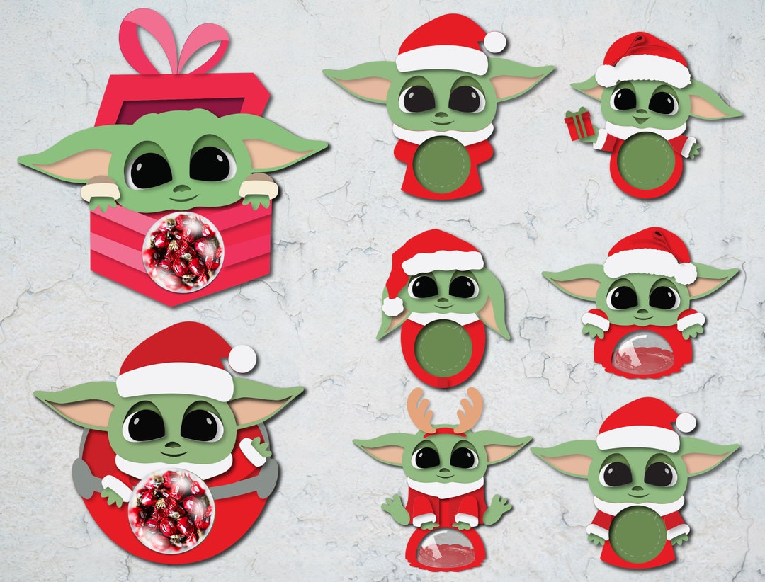 Christmas Candy Dome Svg, Movie Character Candy Dome Holder Cut File ...