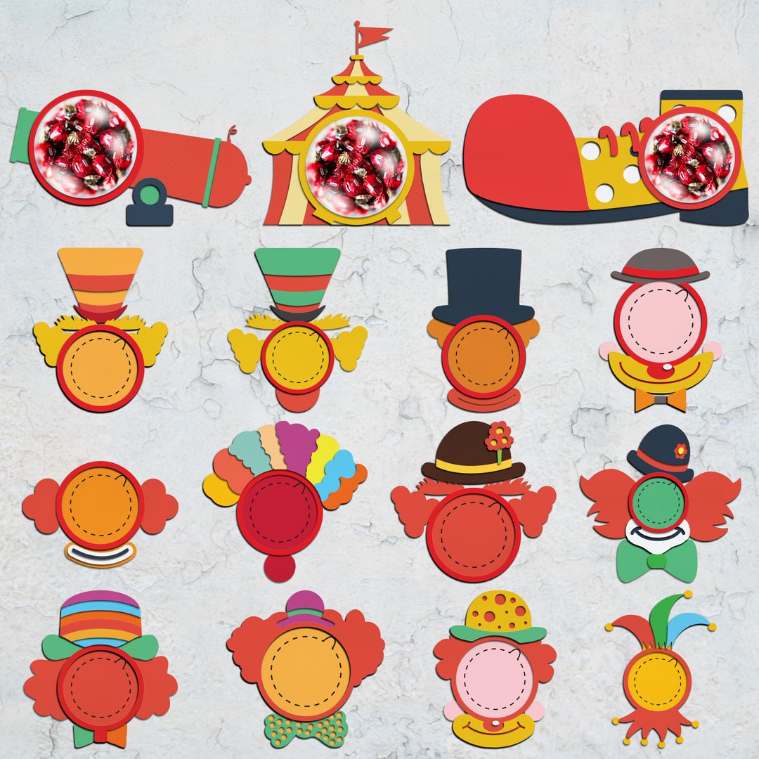 Circus Candy Dome Svg, Circus Chocolate Holder Svg ,circus Candy ...