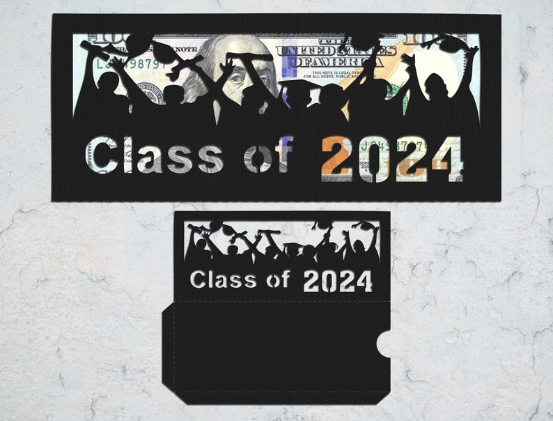 Graduation Money Envelope Class of 2024 Cut File Svg,graduation Card ...
