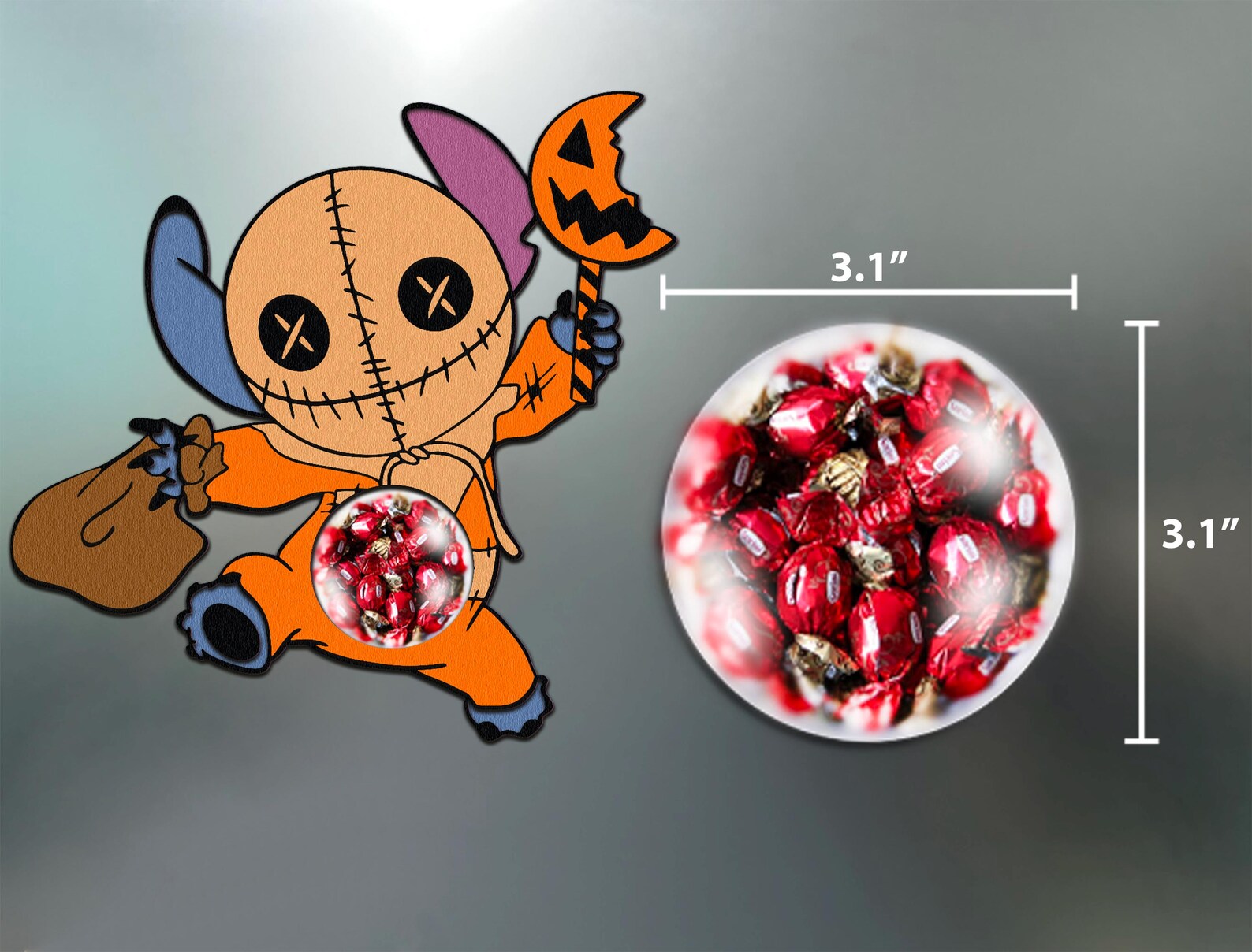 Cartoon Horror Candy Dome Holder Cut File,movie Halloween Candy Holder ...