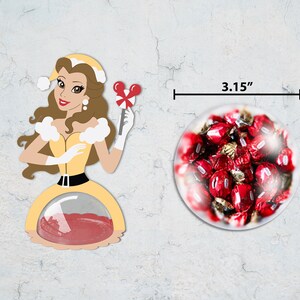 Princess Christmas Candy Dome Svg, Christmas Candy Holder ,princess ...