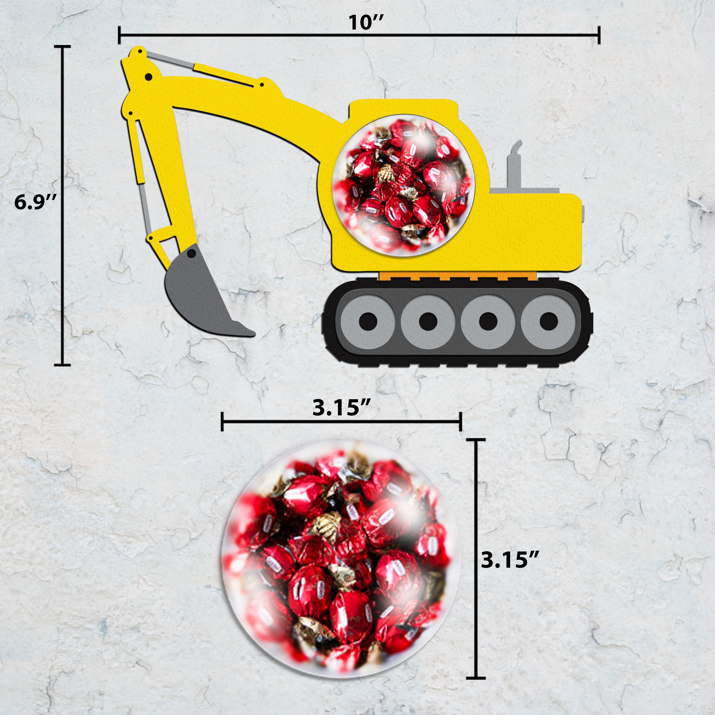 Construction Candy Dome Svg, Construction Chocolate Holder Svg ...